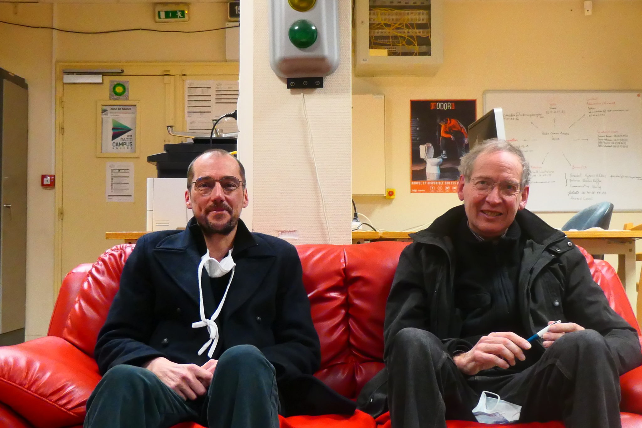 Louis Mathieu au premier plan – Radio Campus Angers